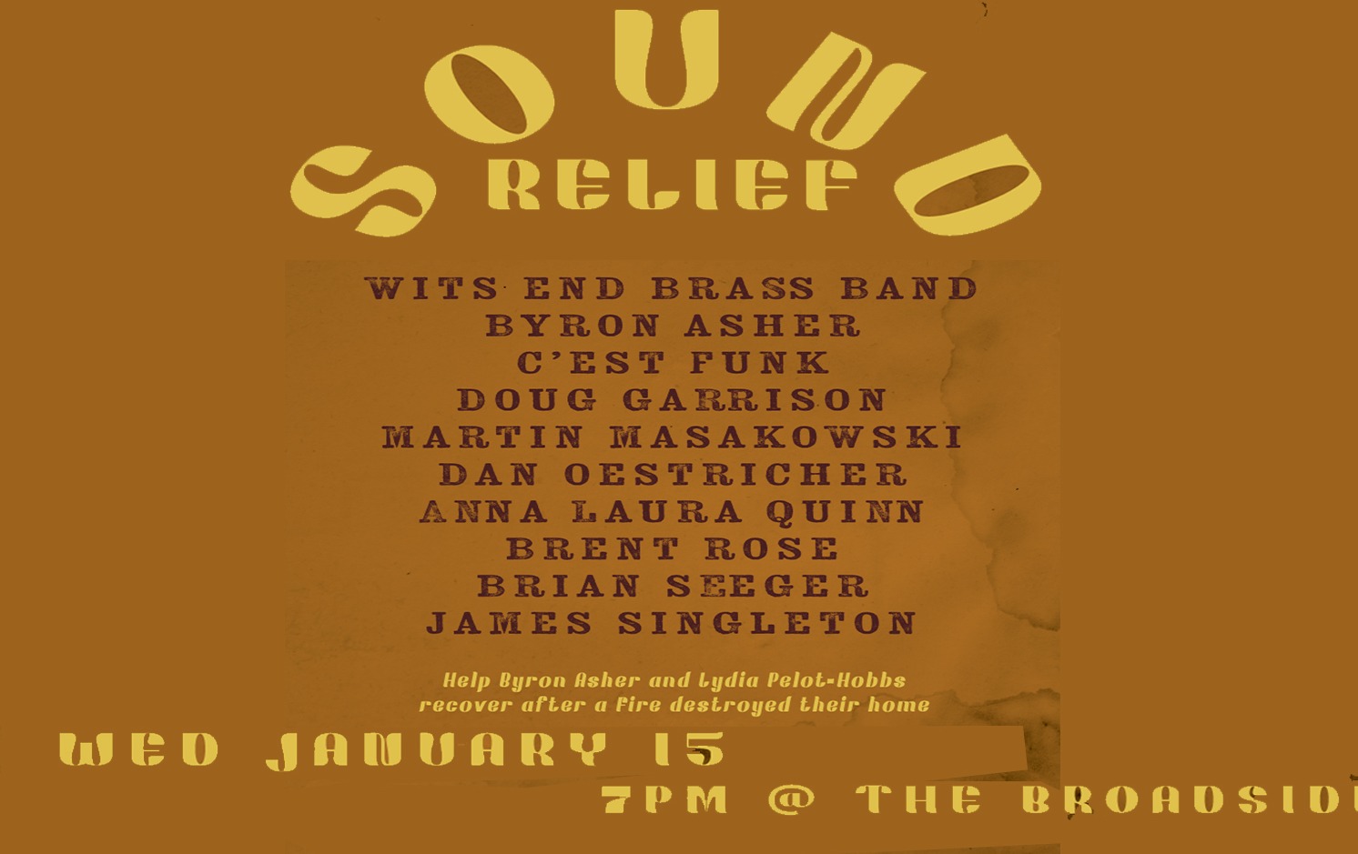 Sound Relief: Help Byron Asher & Lydia Pelot-Hobbs after Fire Tickets ...