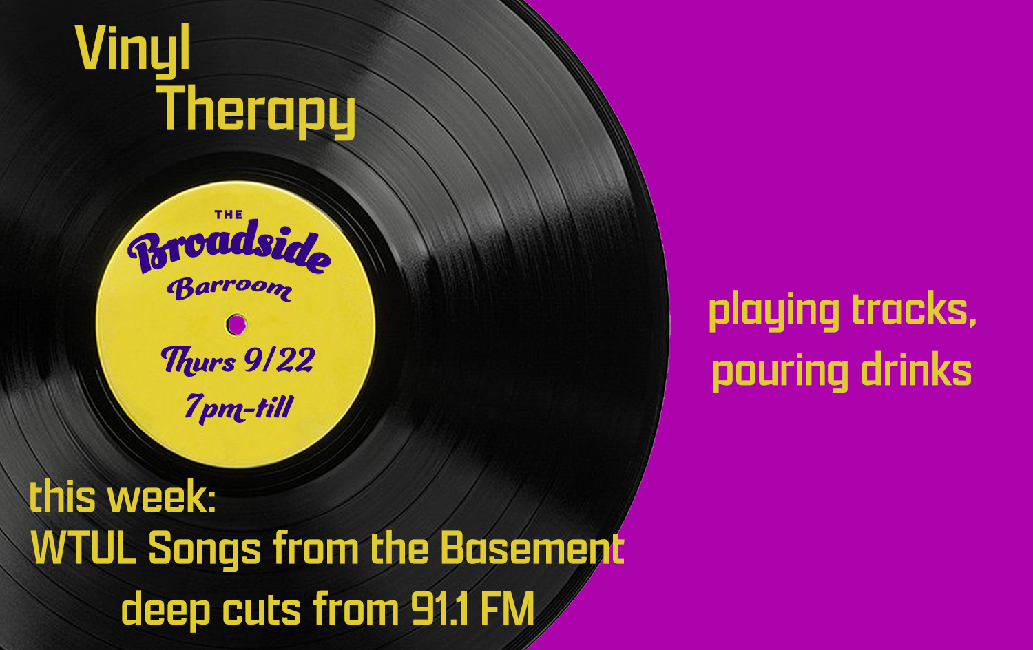 Vinyl Therapy Tickets | Simple Tix