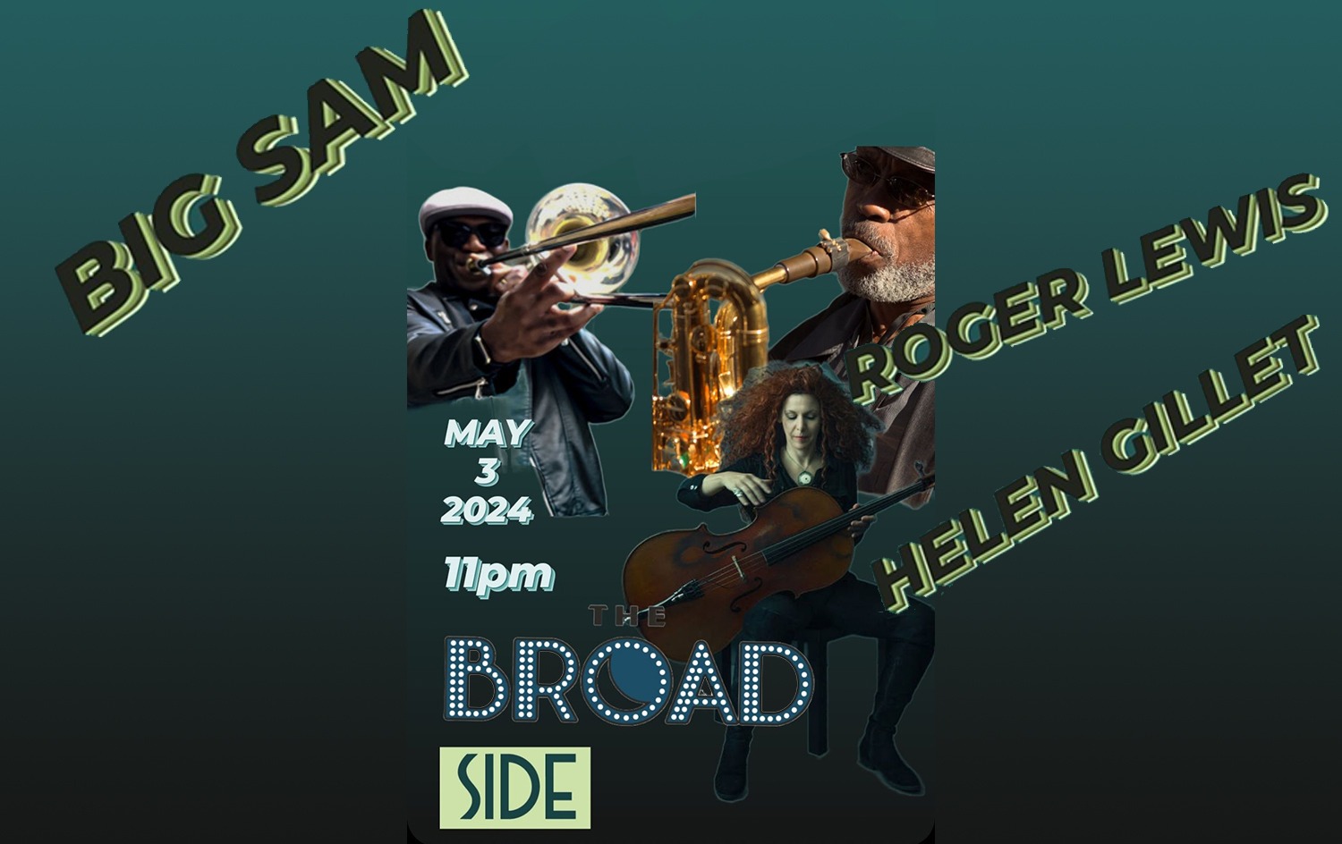 scatterjazz presents: Helen Gillet, Big Sam & Roger Lewis Tickets ...