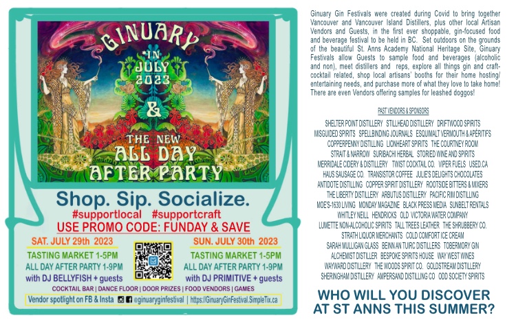 SUNDAY ONLY - 2023 GINUARY IN JULY Tickets | Ginuary Gin Festival
