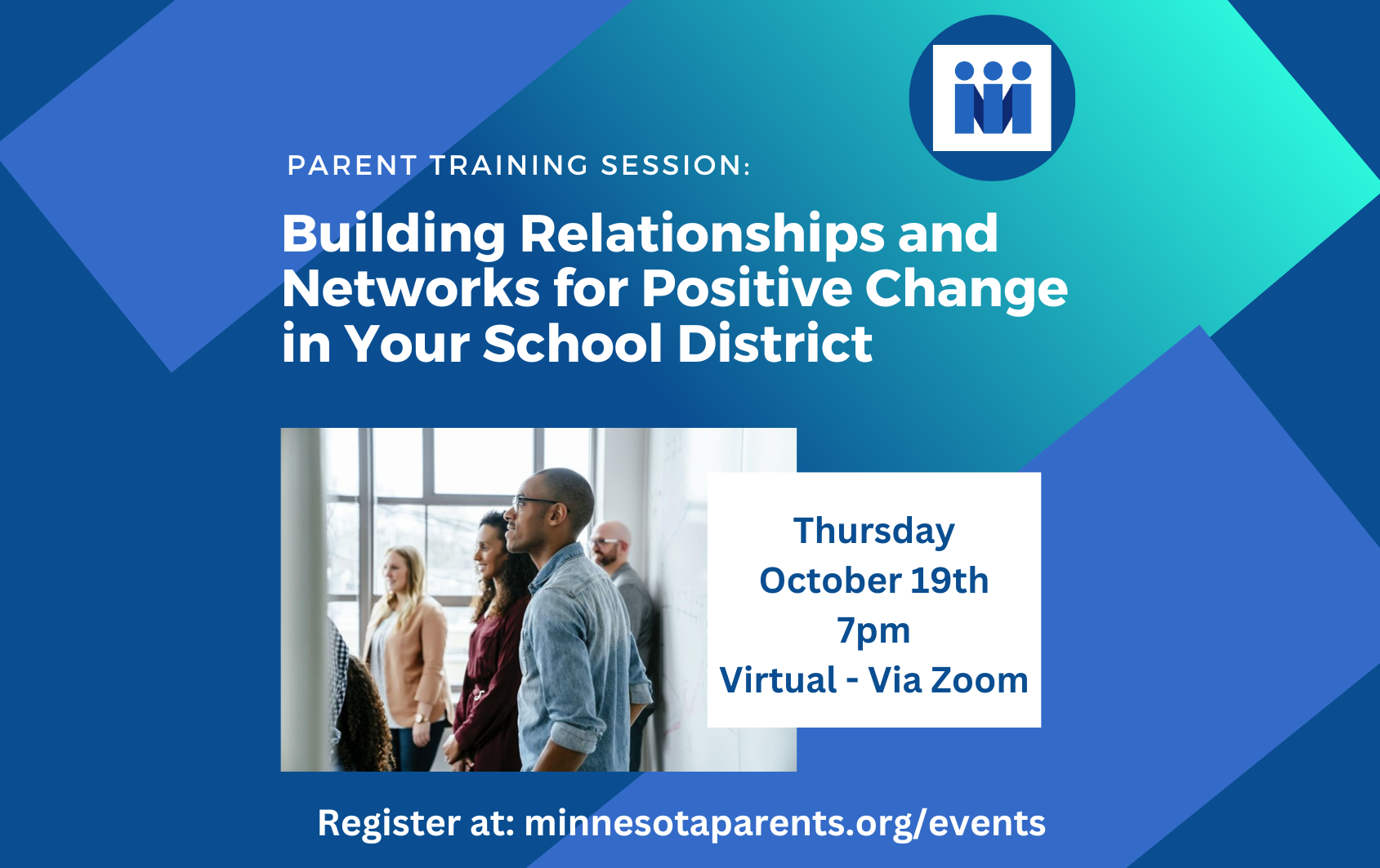 Parent Training Session: Building Relationships and Networks for ...