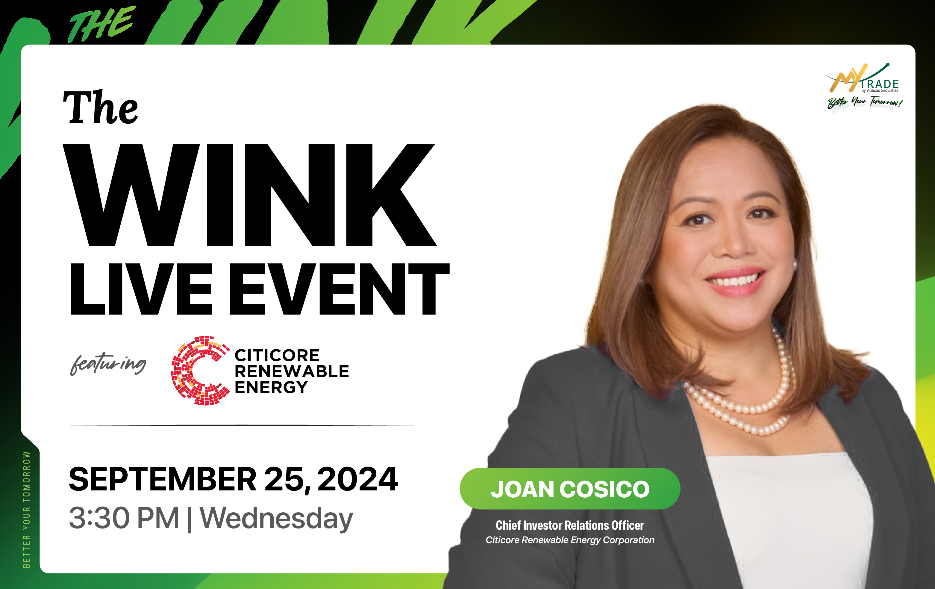 The WINK Event LIVE with CREC Tickets | Abacus Securities Corporation