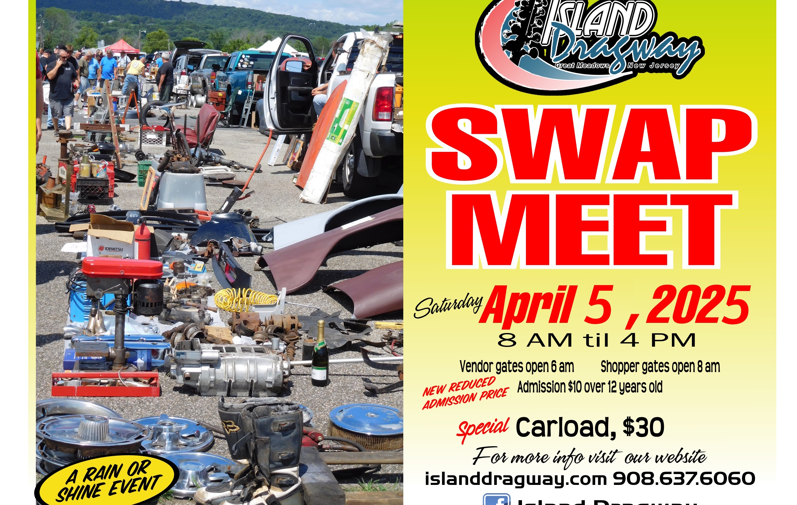 Spring Swap Meet - Archived Tickets | Island Dragway