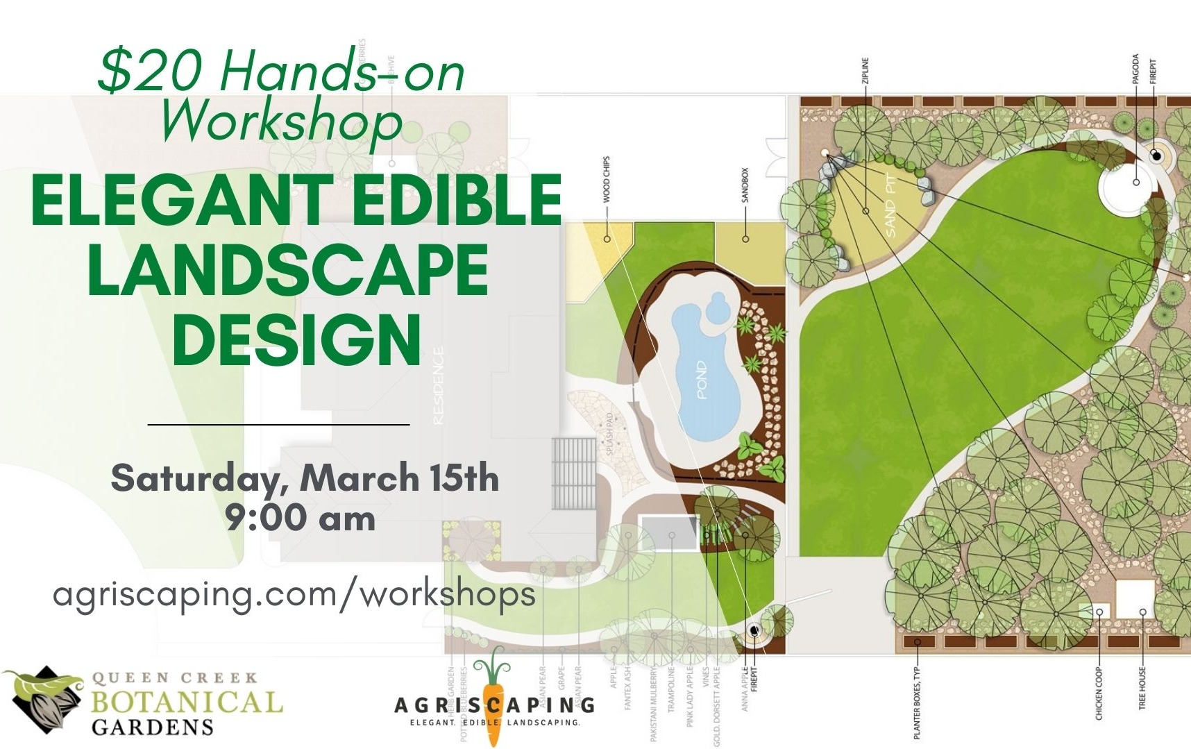 Elegant Edible Landscape Design Tickets | Queen Creek Botanical Gardens