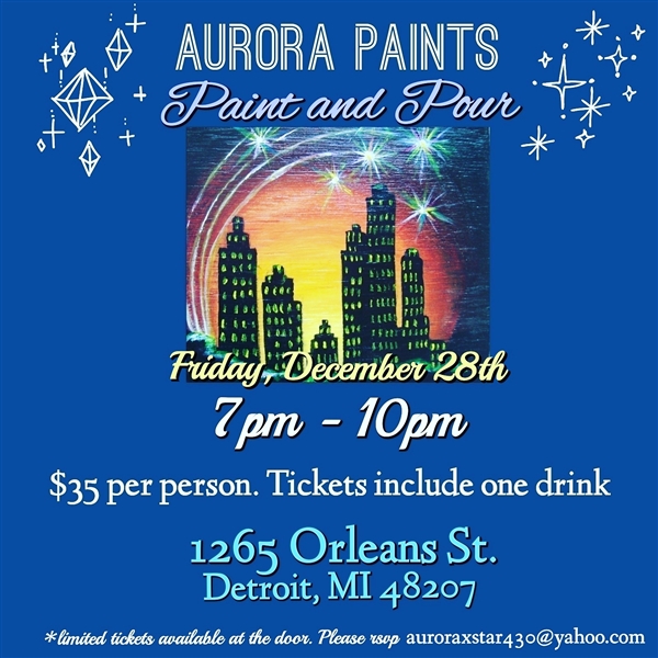 Aurora Paints paint and pour