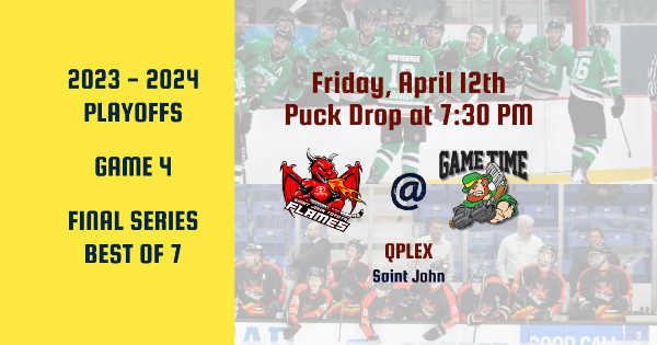 Finals Game 4 - Game Time Irishmen @ Saint John Toyota Flames Tickets ...