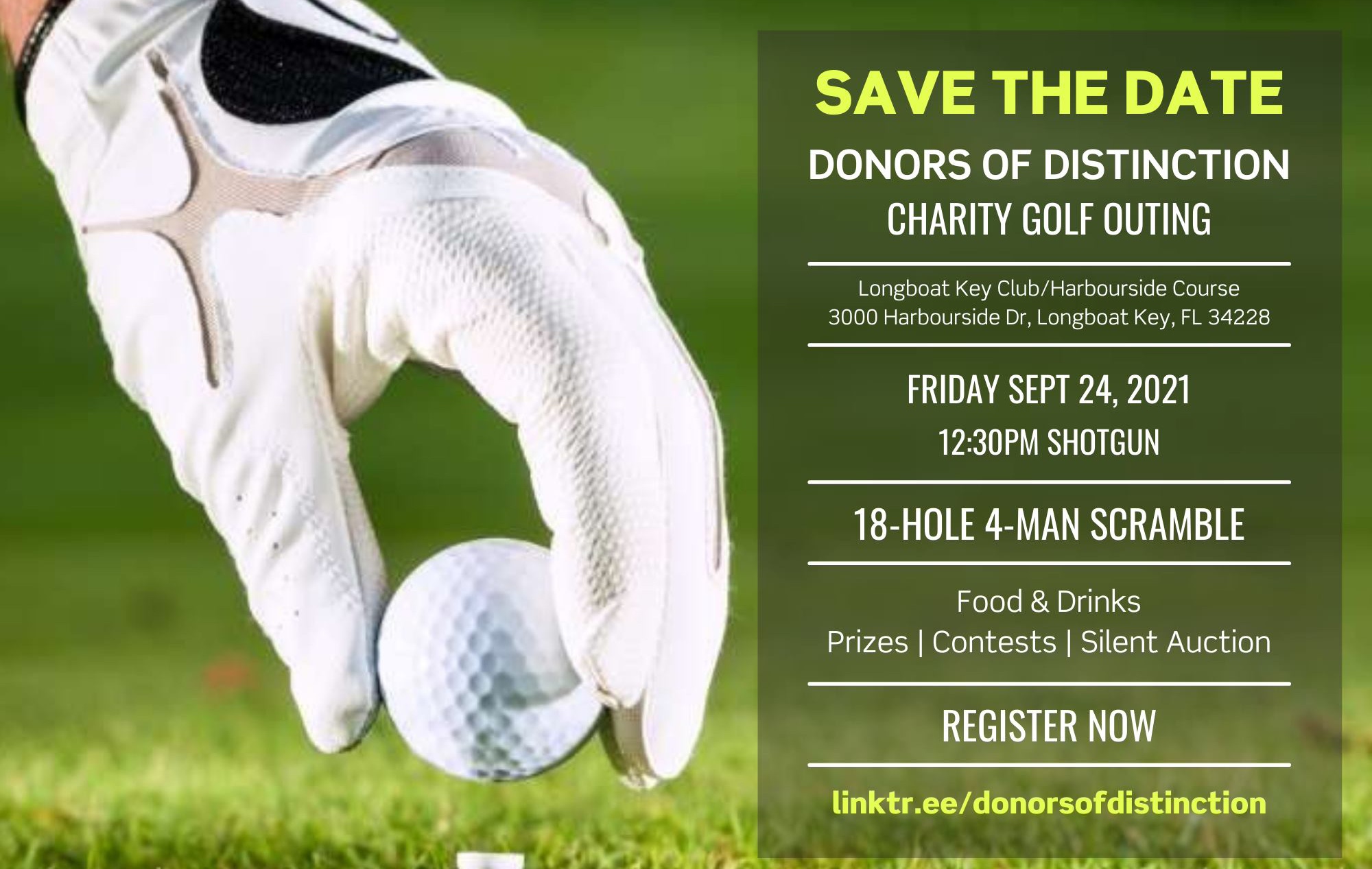 Donors of Distinction Golf Tournament Tickets | Donors of Distinction