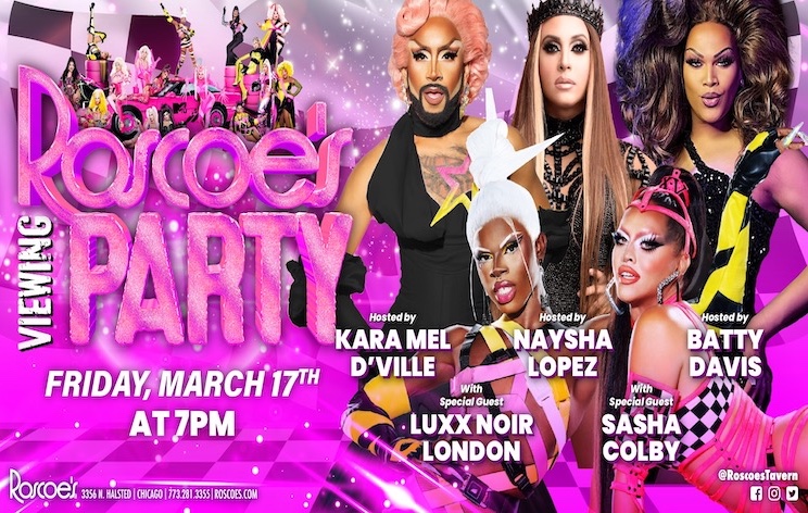 Roscoe's RuPaul's Drag Race Season 15 Viewing Party with Sasha Colby ...