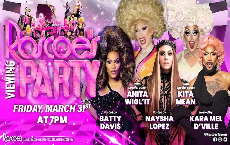 Roscoe's RuPaul's Drag Race Season 15 Viewing Party with Kita Mean ...