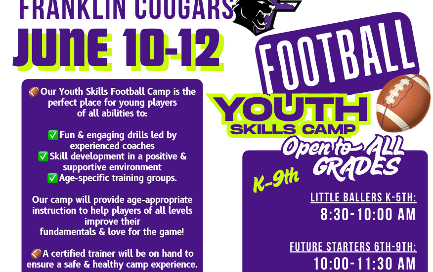 FHS FOOTBALL YOUTH CAMP - 10-12 JUNE 2025 Tickets | Franklin Football ...
