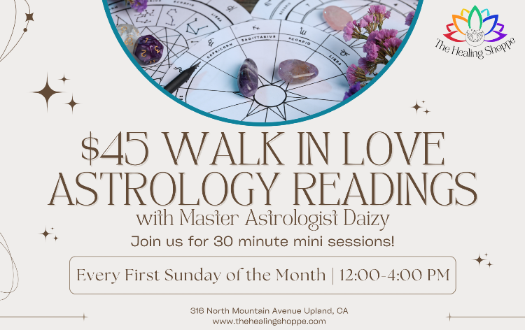 $45 Walk-In Love Astrology Mini Readings Tickets | The Healing Shoppe ...