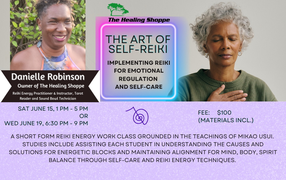 Reiki 1: The Art of Self-Reiki Tickets | The Healing Shoppe Crystal ...