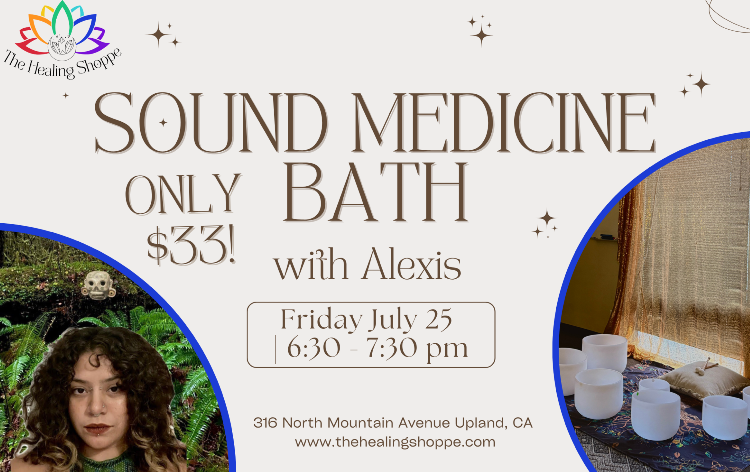 Sound Medicine Bath Tickets | The Healing Shoppe Crystal Boutique