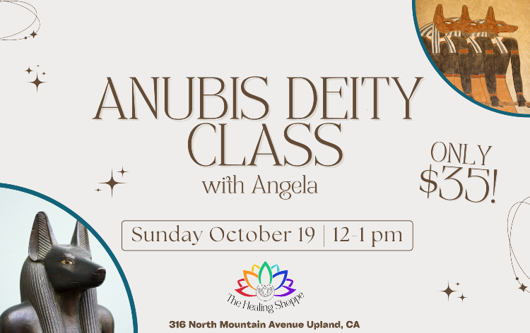 Anubis Deity Class Tickets | The Healing Shoppe Crystal Boutique