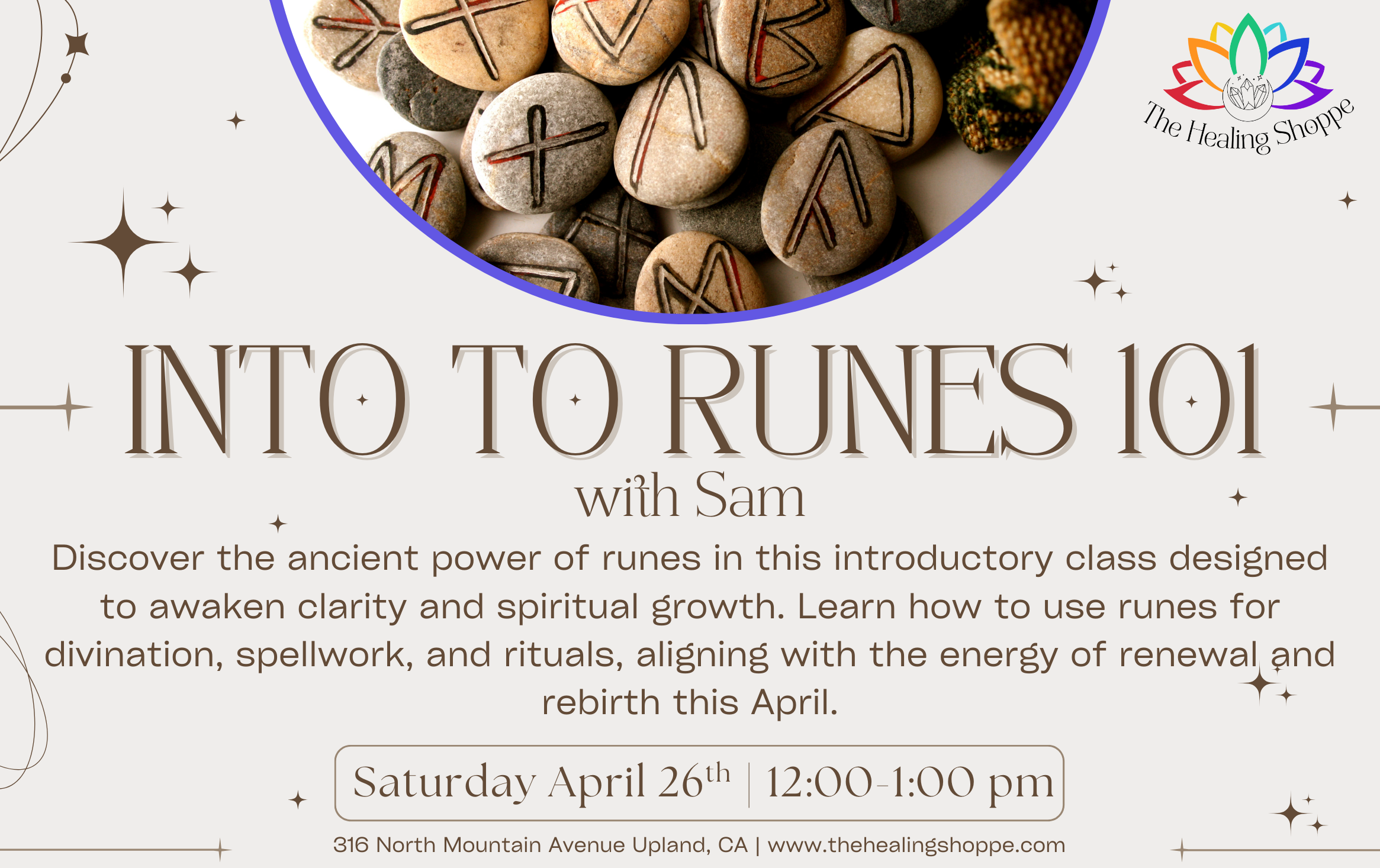 Intro to Runes 101 Tickets | The Healing Shoppe Crystal Boutique
