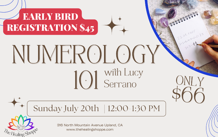 Numerology 101 Tickets | The Healing Shoppe Crystal Boutique