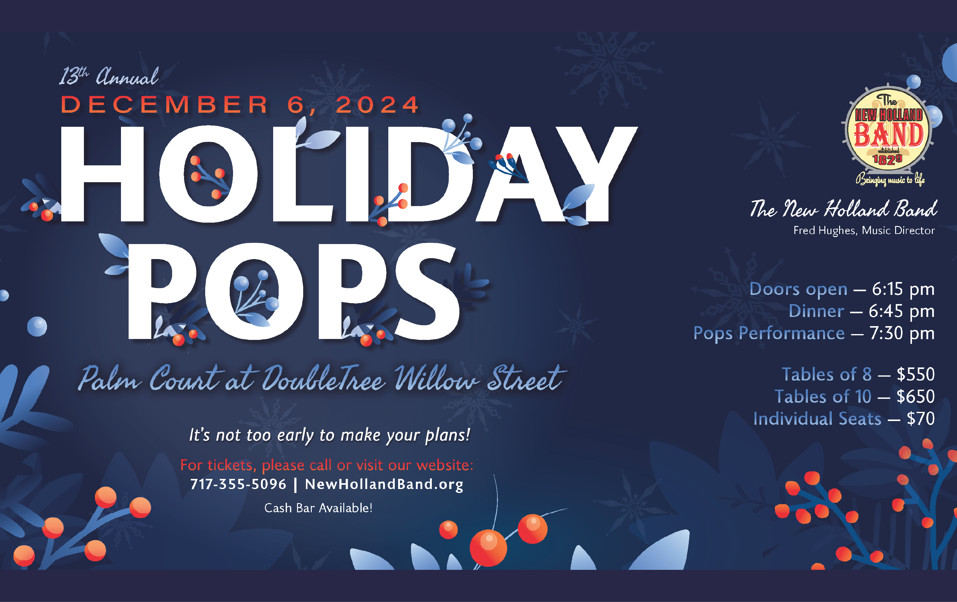 2024 Holiday Pops Tickets | The New Holland Band
