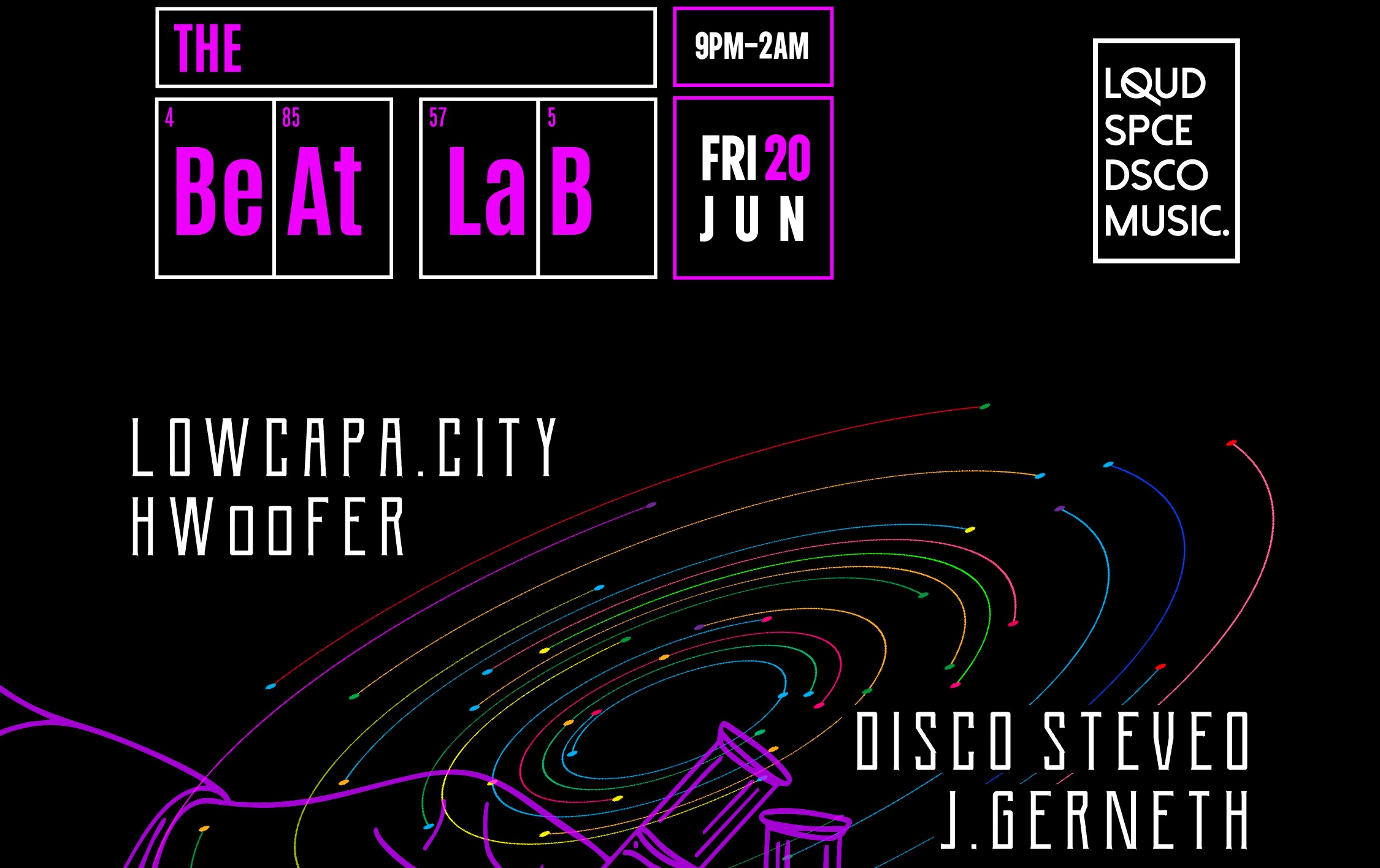 The Beat Lab - Archived Tickets | Liquid Space Disco Music