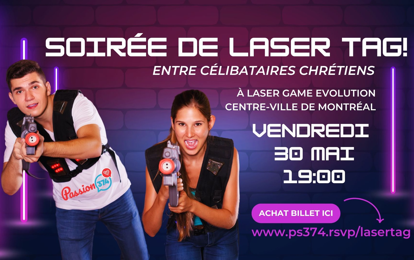 Laser Tag à Montréal Tickets | Passion374