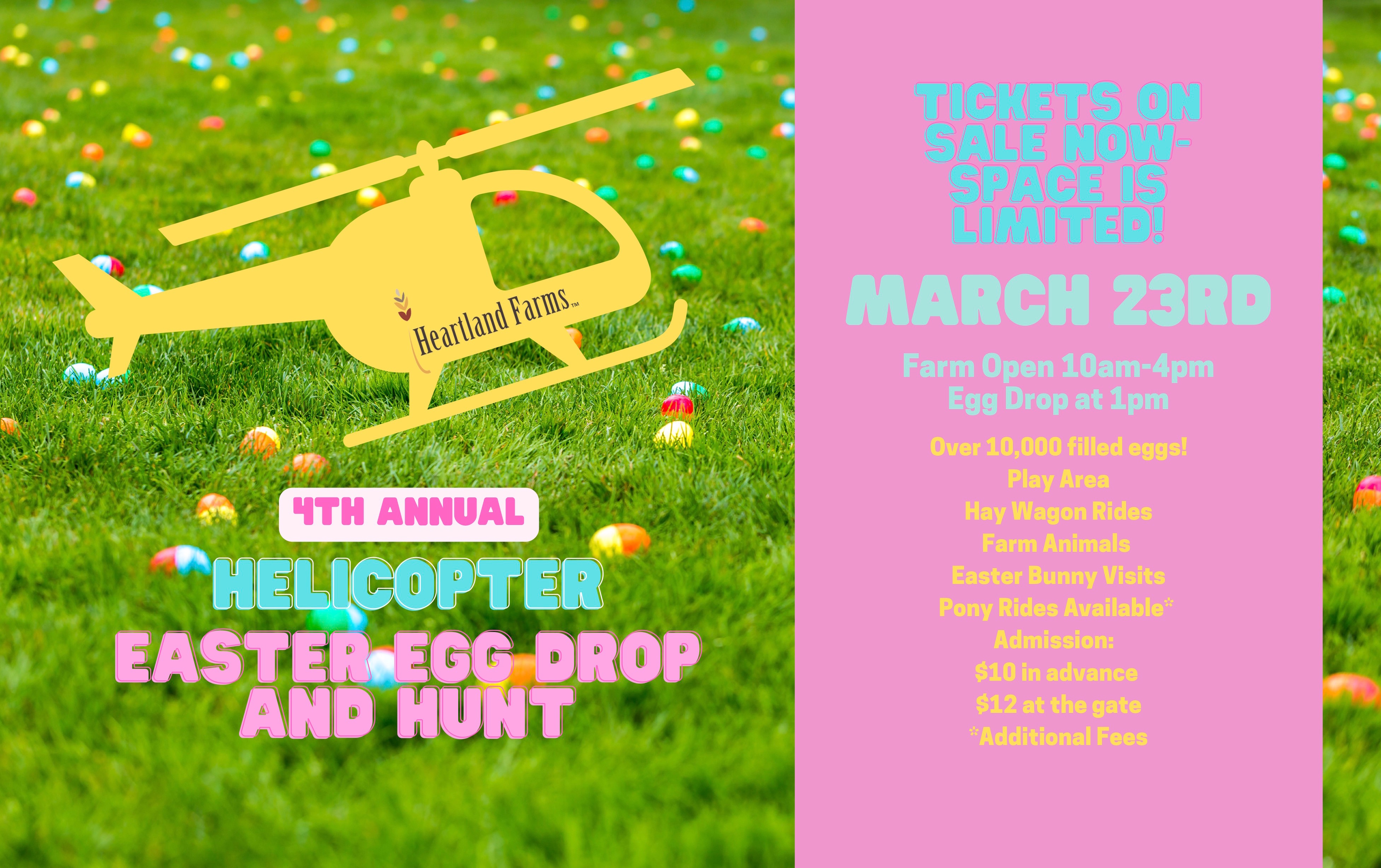 5th Annual Helicopter Easter Egg Drop and Hunt Event at Heartland Farms ...