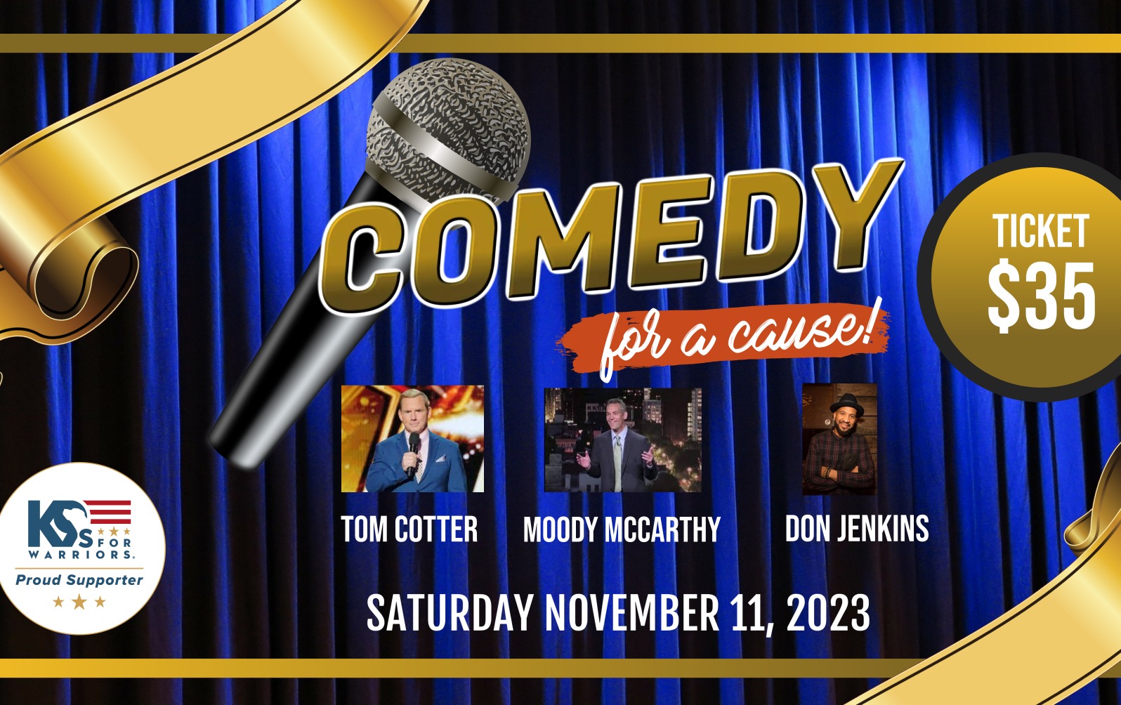 Comedy For A Cause Featuring Tom Cotter, Moody McCarthy, and Don ...