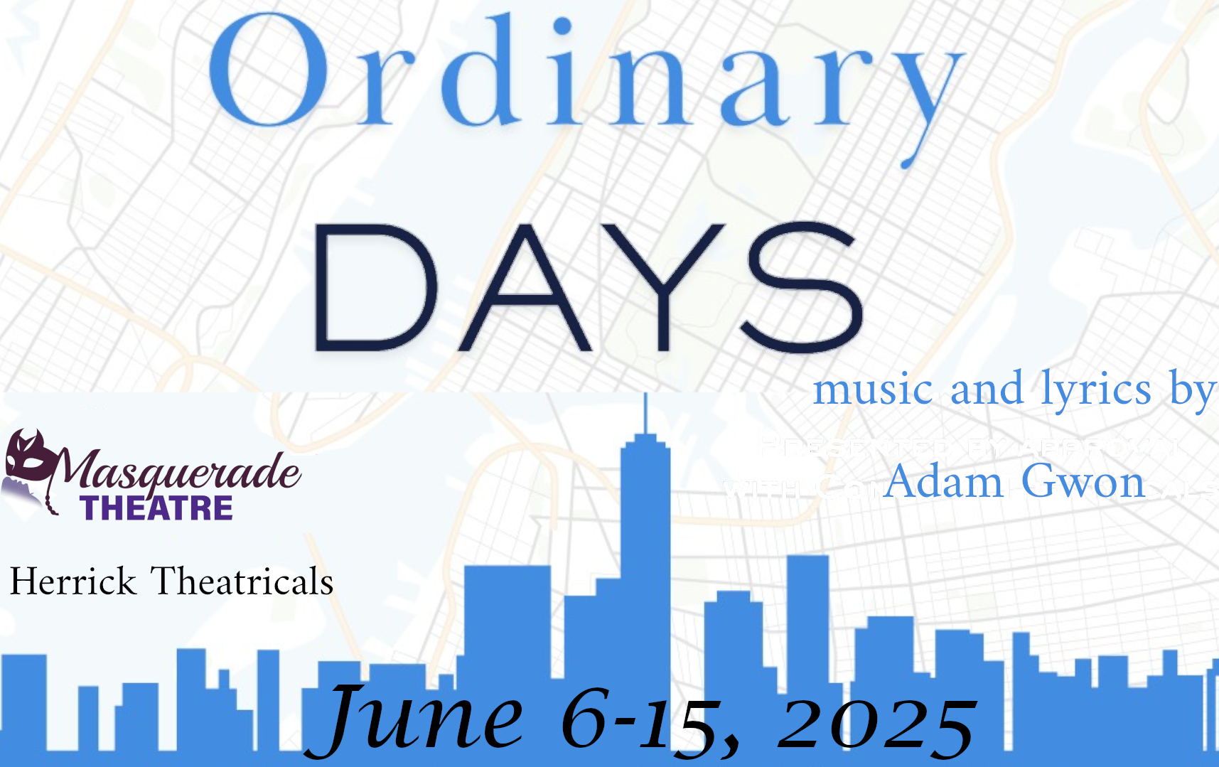Ordinary Days Tickets | Masquerade Theatre