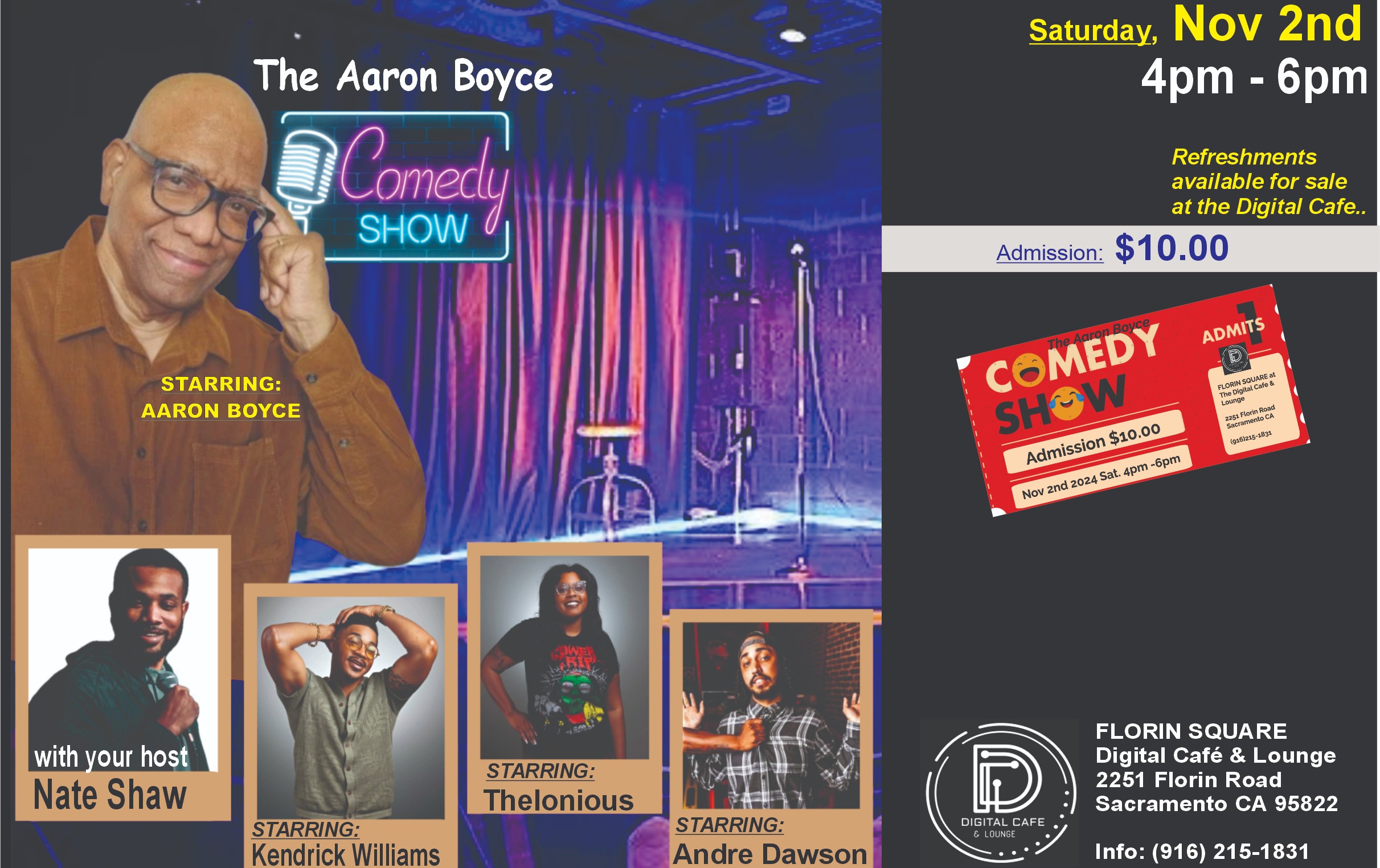 Aaron Boyce Comedy Show Tickets | fscdc