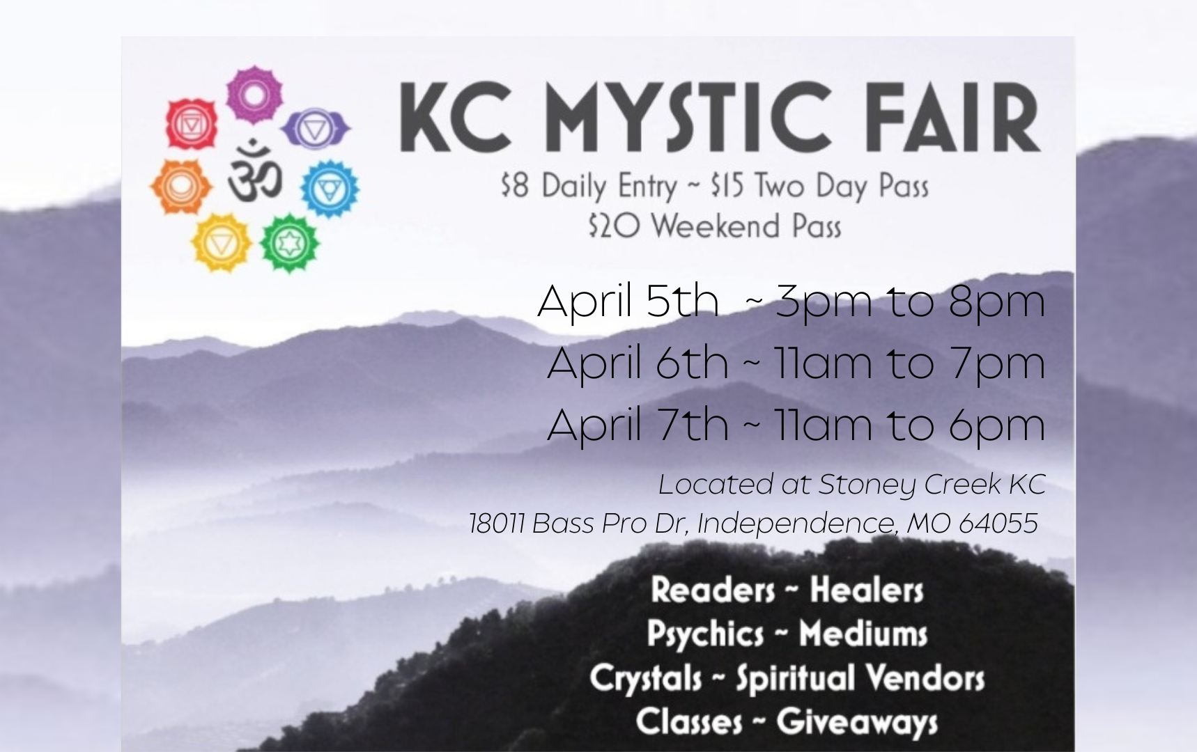 KC Mystic Fair ~ April 2024 Tickets | Empowered Healing KC
