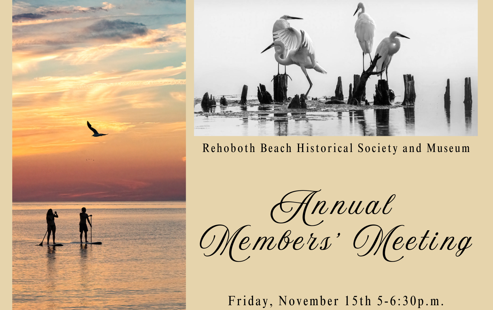 Annual Members' Meeting Tickets | Rehoboth Beach Historical Society
