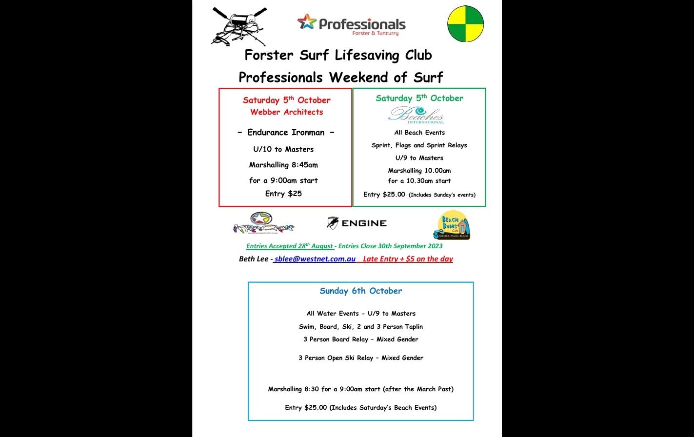 FORSTER LONG WEEKEND IRONPERSON AND BEACH/WATER CARNIVAL Tickets ...
