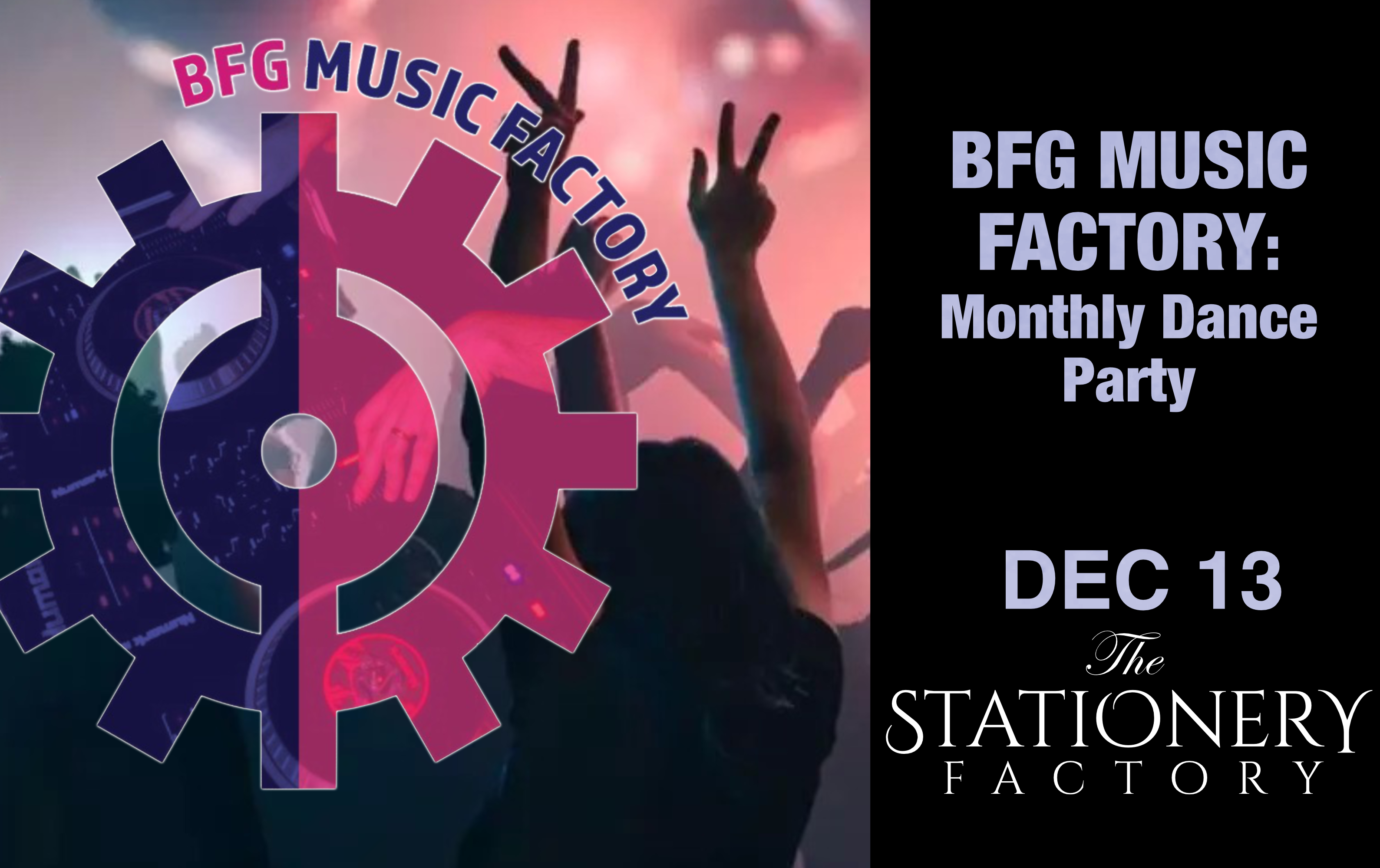 BFG Music Factory Tickets | The Stationery Factory