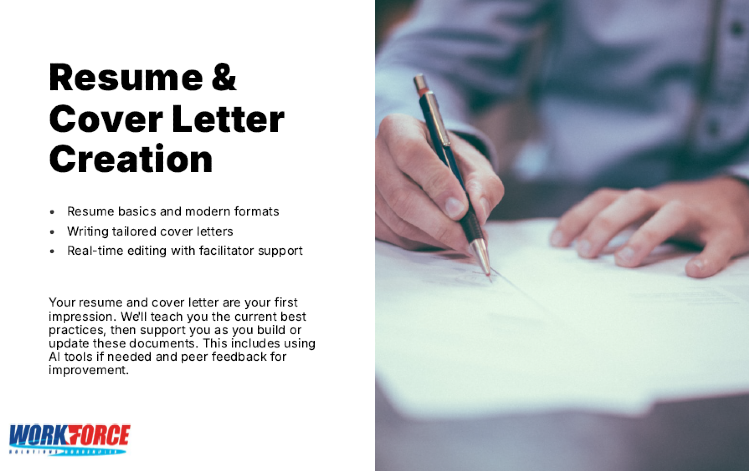 Resume Writing and Cover Letter Workshop Tickets | Workforce Solutions ...