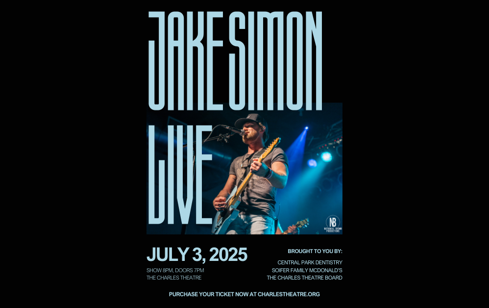 Jake Simon Live at The Charles Theatre Tickets | Charles Theatre Inc
