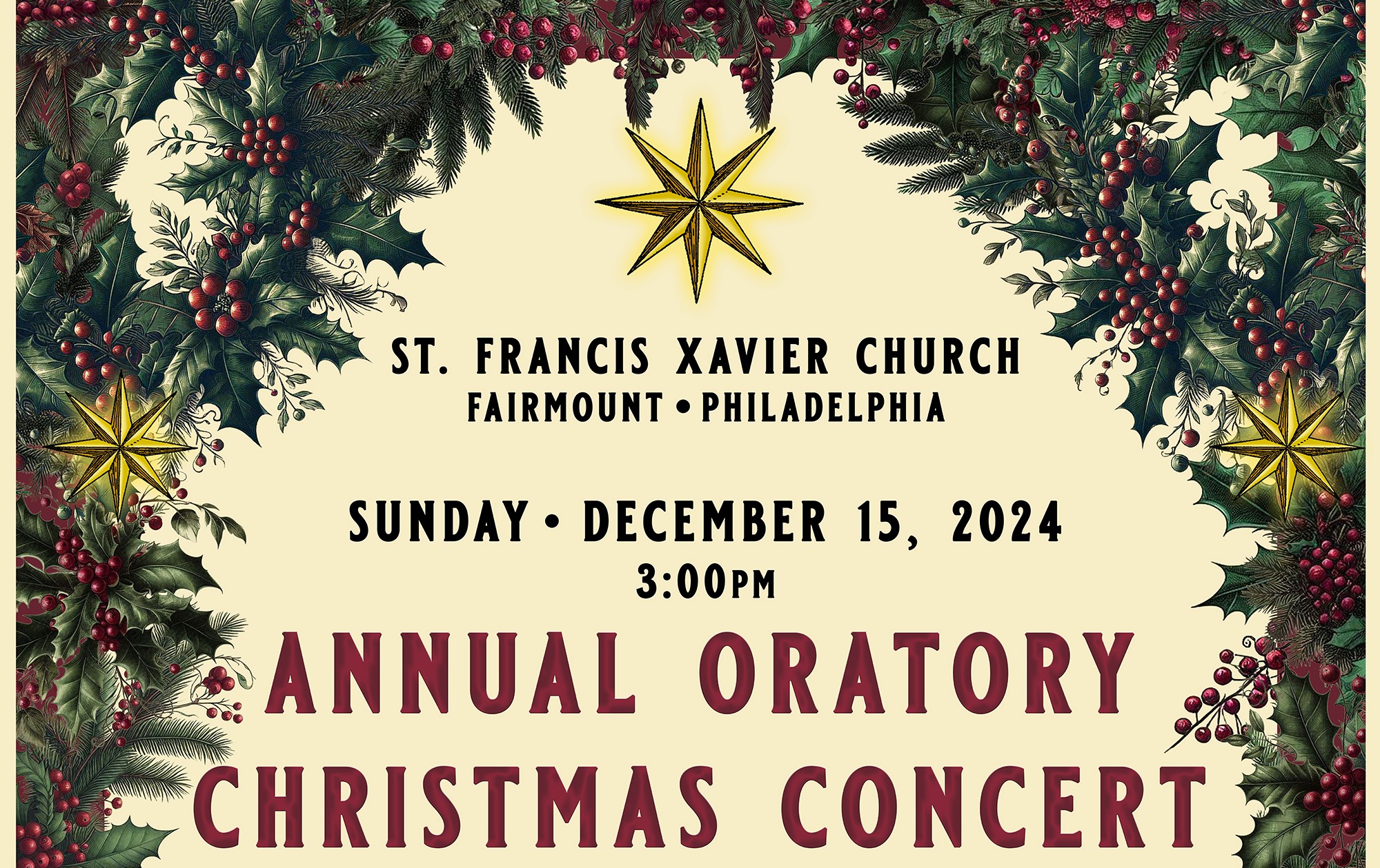 33rd Annual Oratory Christmas Concert - Archived Tickets | The ...