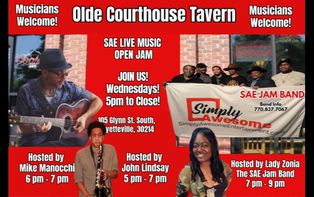 SAE LIVE Open Jam Night LIVE Band 5pm-9pm @ Olde Courthouse Tavern ...
