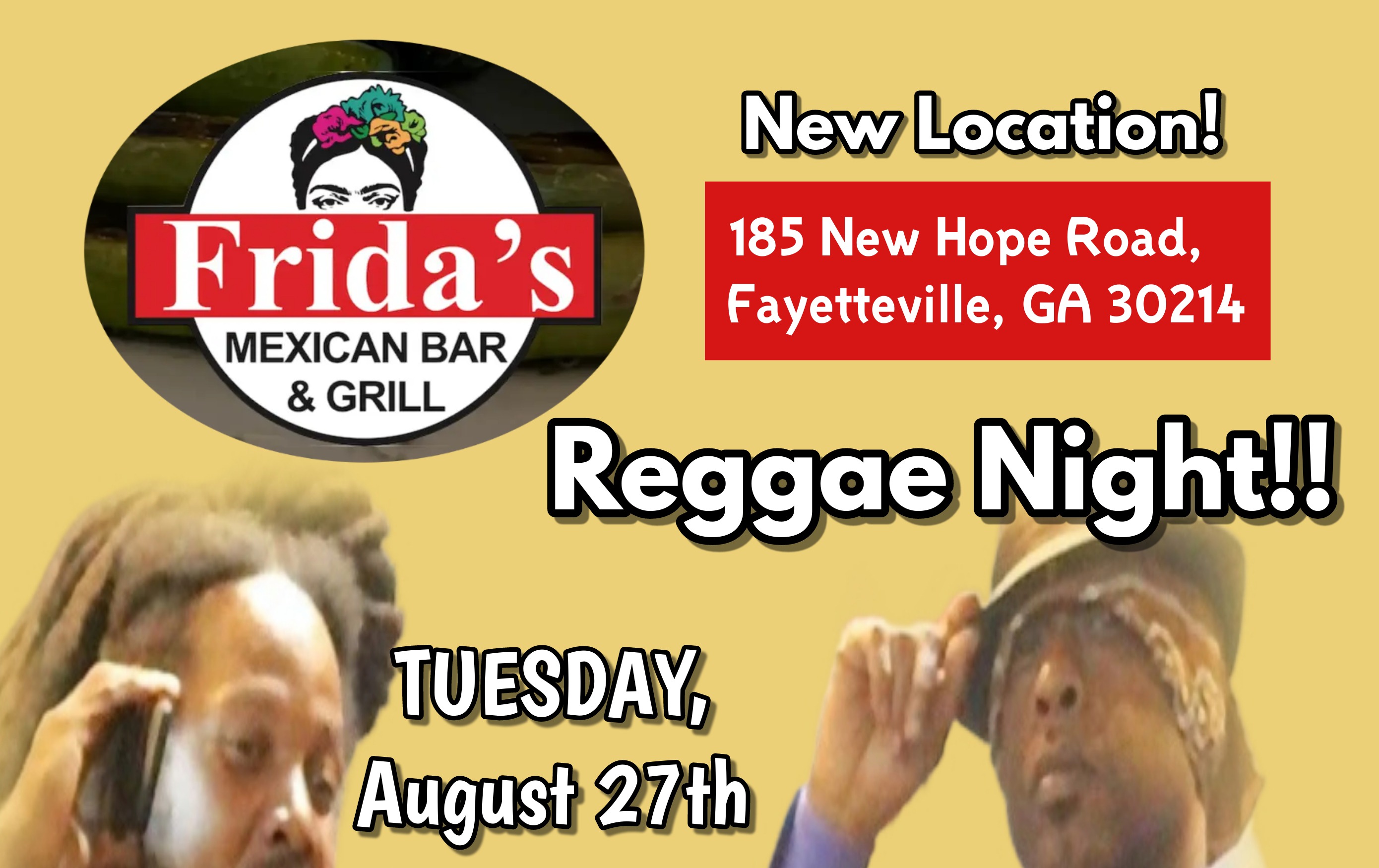 Reggae Night @ Frida's Mexican Bar & Grill Tuesday August 27th! Tip ...