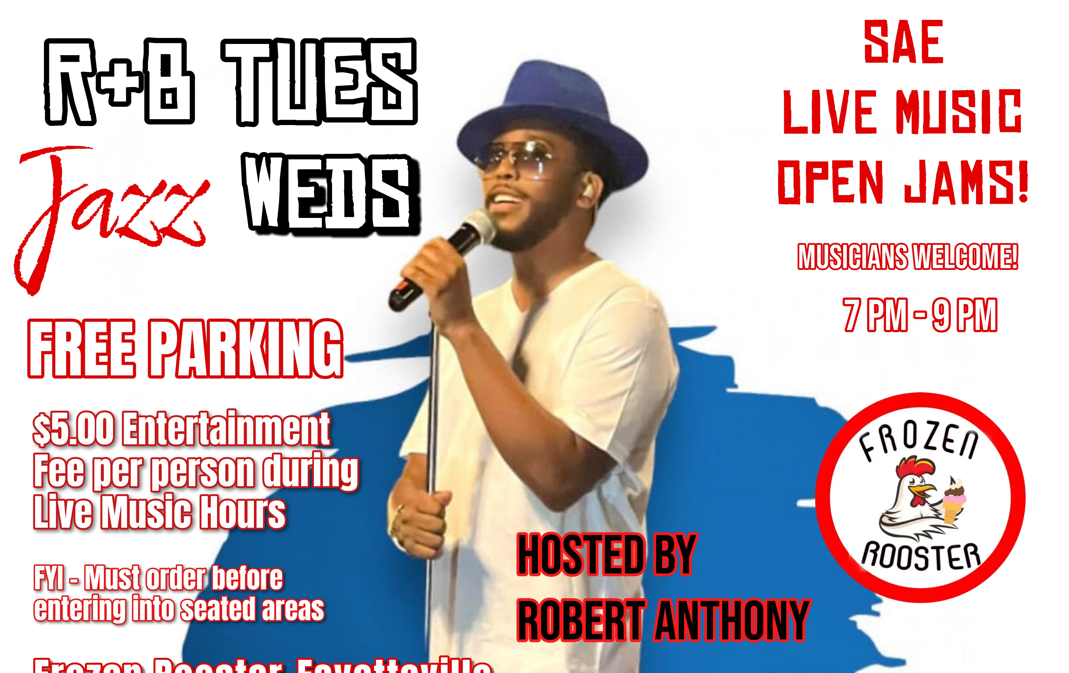 Weekly Live Music Jam Wednesday: Jazz RnB At Fayetteville's Frozen ...