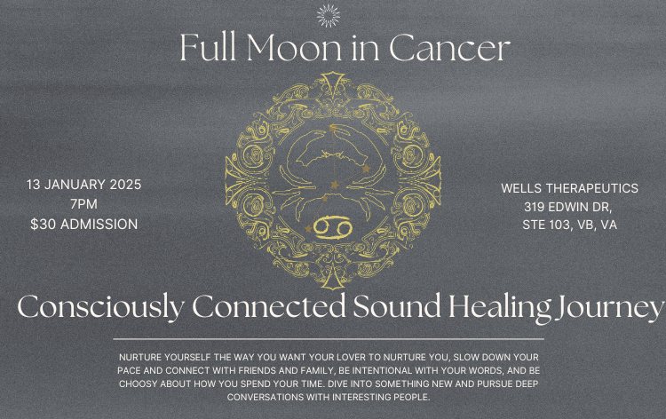 Cancer Full Moon Consciously Connected Sound Healing Journey Tickets ...