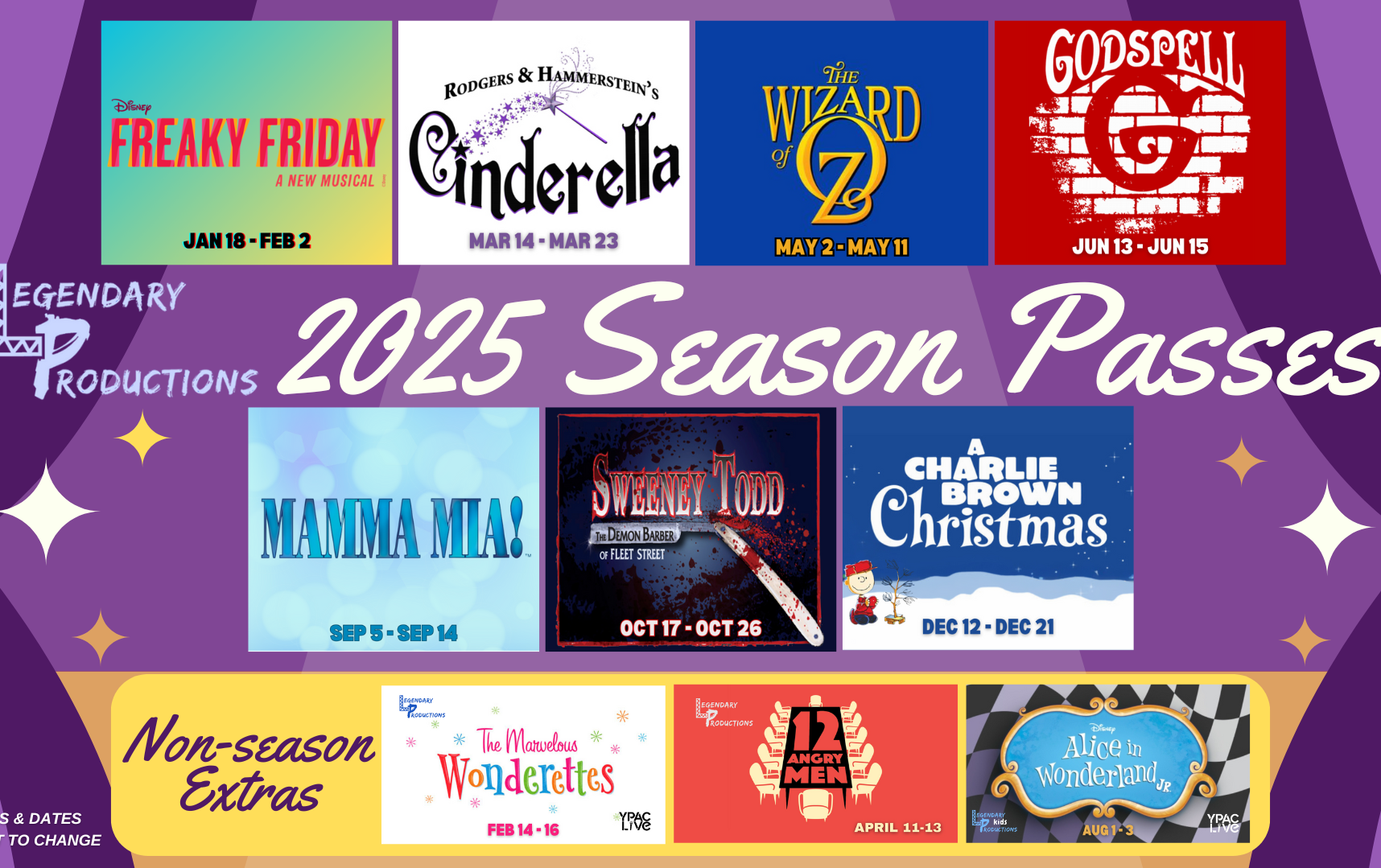 Season Pass 2025 | Legendary Productions