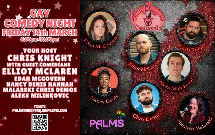 Funny Buggers & Palms 8pm Friday 14th March 2025 Tickets | Palms On Oxford