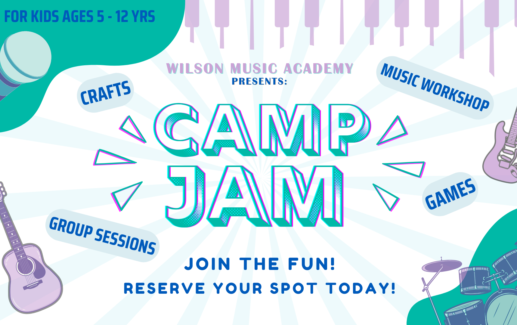 Camp Jam 2025 Tickets | Wilson Music Academy