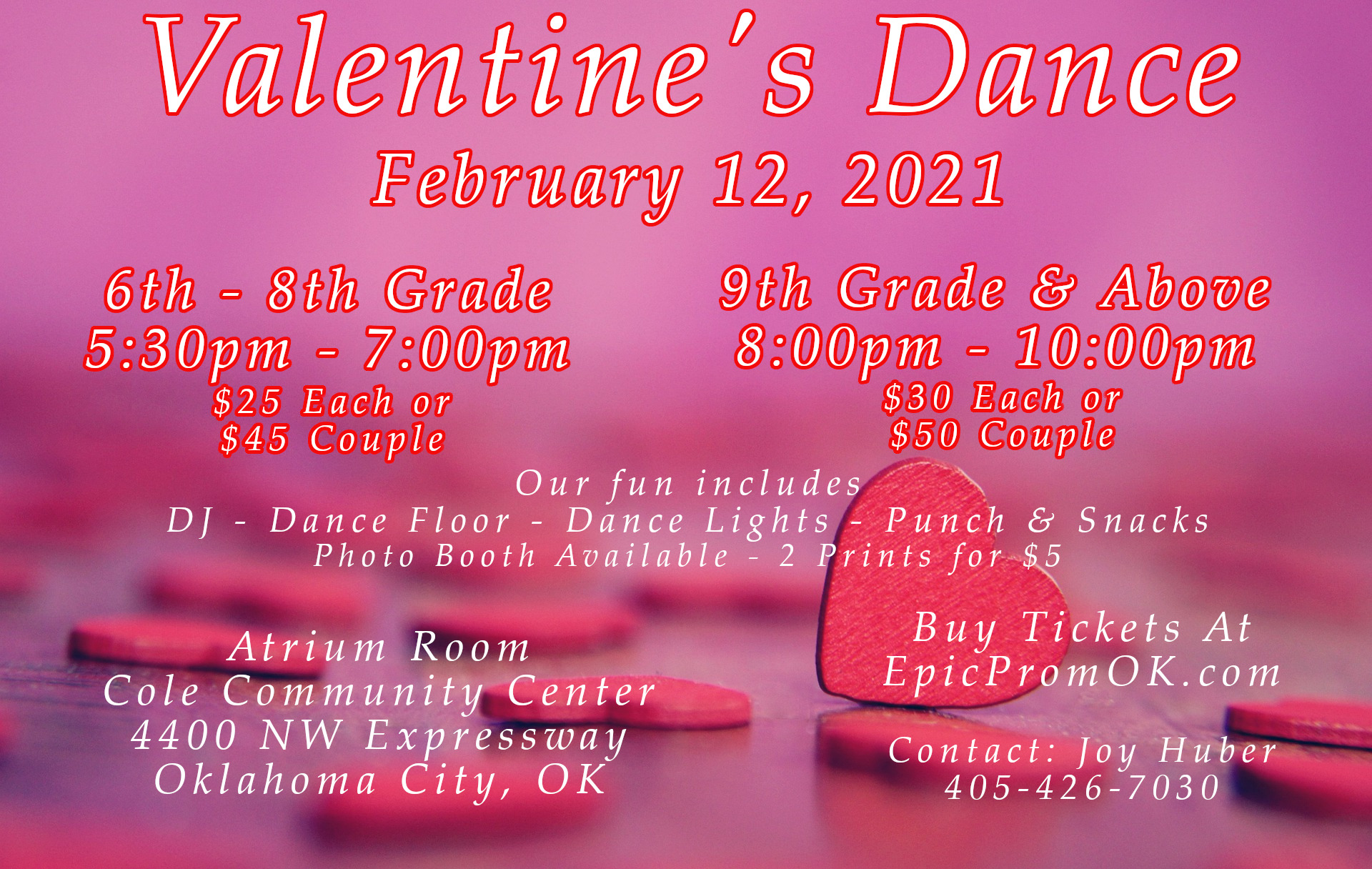 2021 Valentine's Dance - Middle School / Junior High
