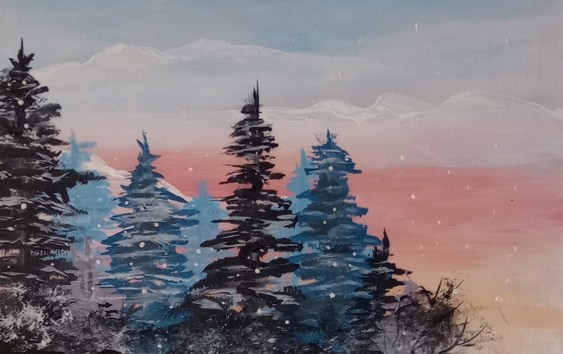 Frozen Dawn - Paint Cafe Tickets | Classes at the Art Room