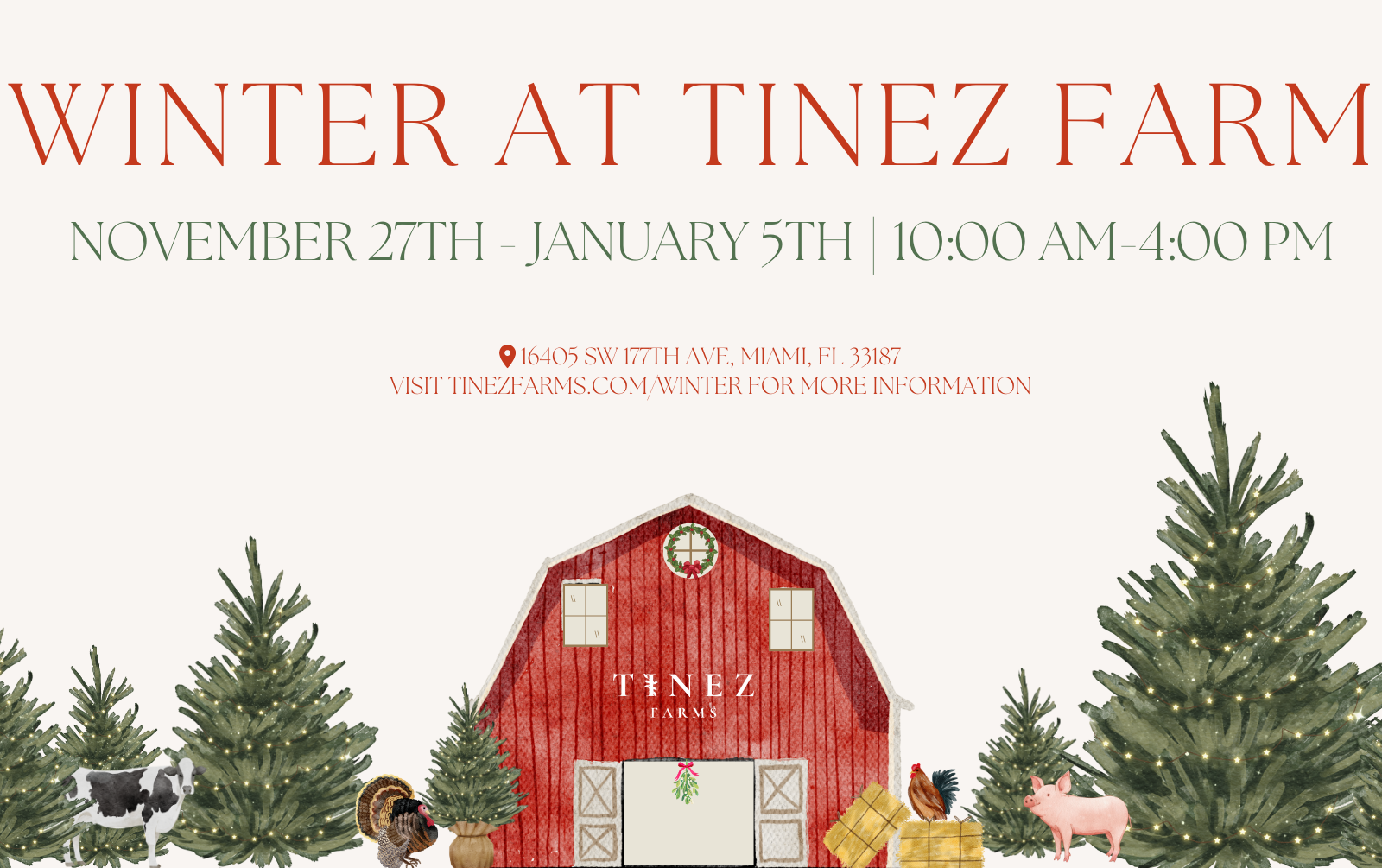Winter at Tinez Farms 2023 Tickets | Tinez Farms