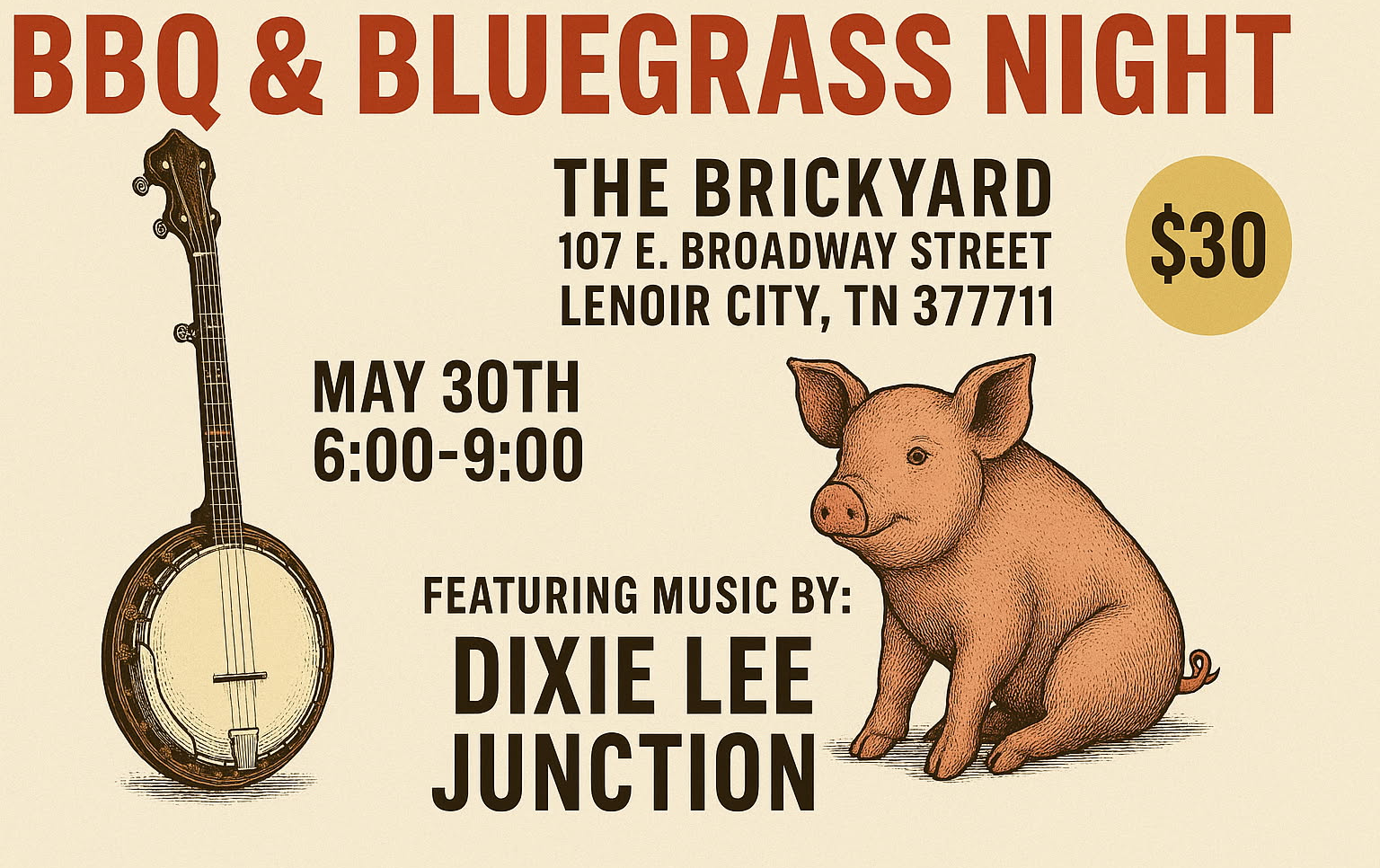 BBQ & Bluegrass Night Tickets | Stephanie Kirkland