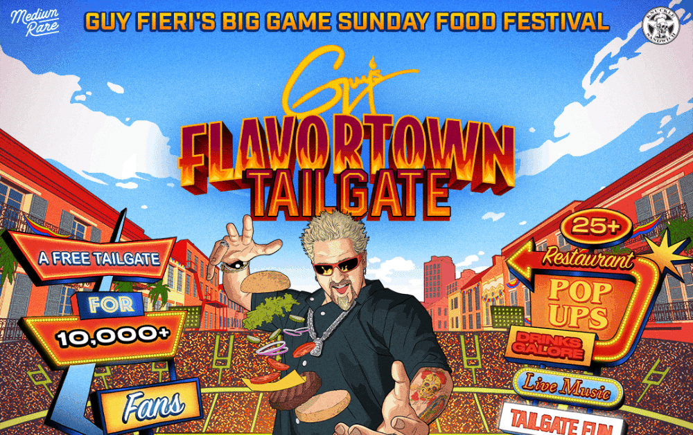 Guy's Flavortown Tailgate Big Game Weekend New Orleans 2025 Tickets ...