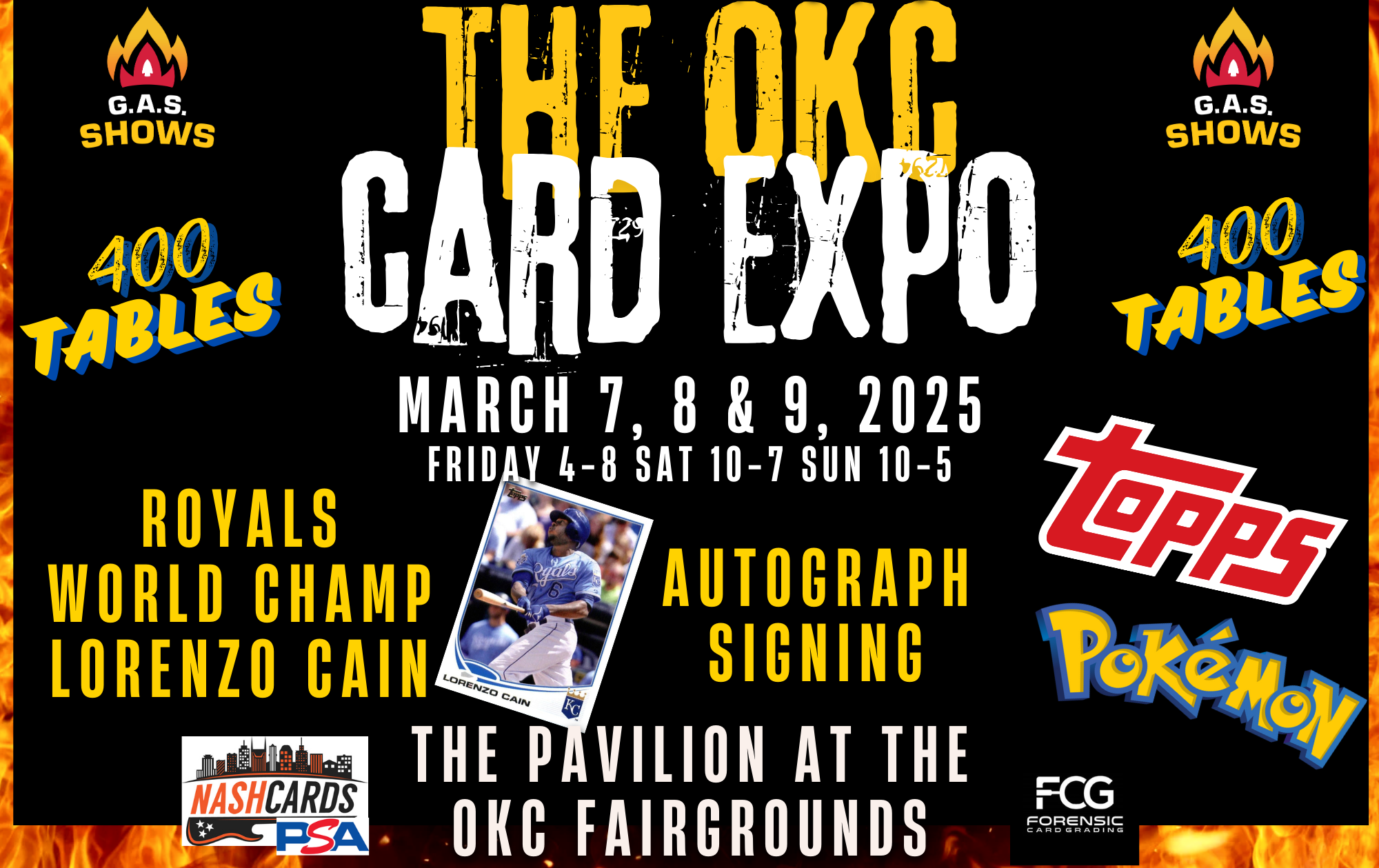 OKC March 2025 Expo - Lorenzo Cain Autograph Signing Tickets | GAS Card ...