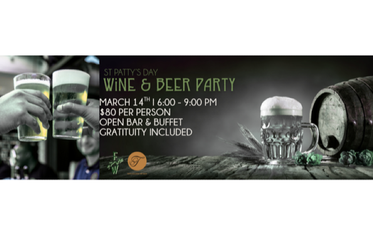 St Patrick's Day Wine & Beer Party at Treleaven Tickets | Treleaven Wines