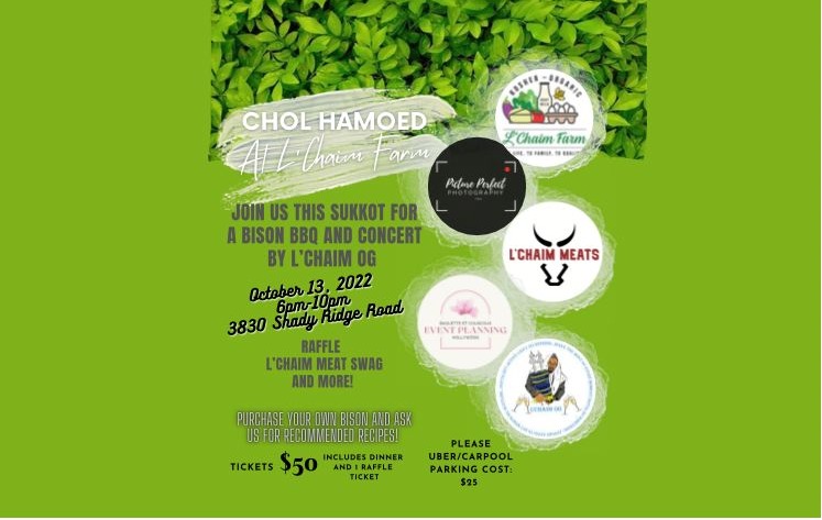 CHOL HAMOED AT L'CHAIM FARM Tickets | L Chaim Farm LLC