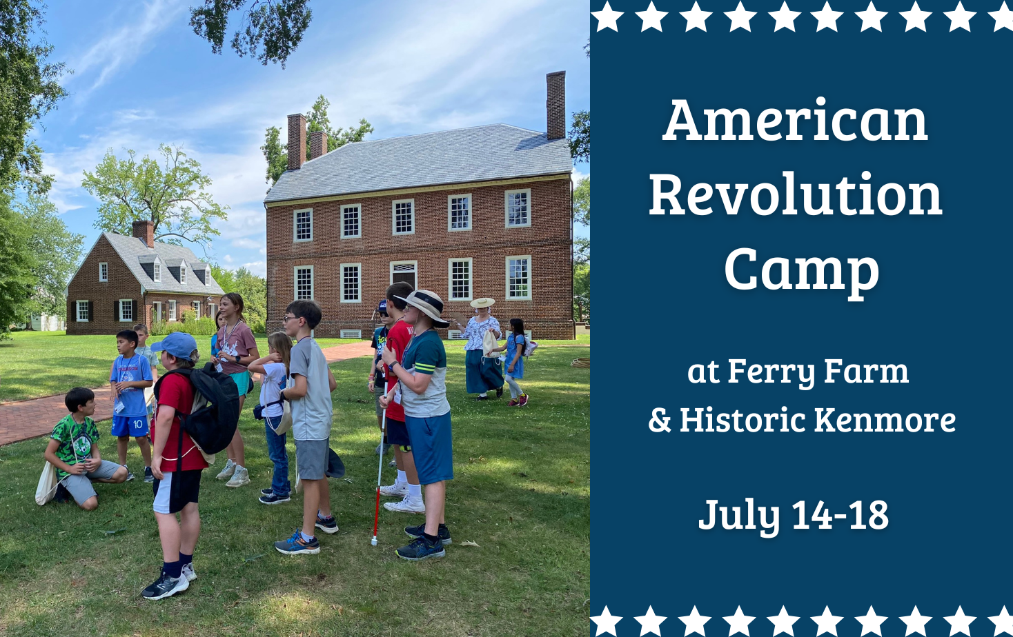 American Revolution Camp - July 2025 Tickets | The George Washington ...